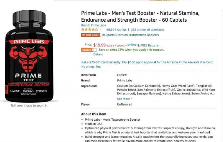 Prime Test Reviews - Find Out The Truth About This Product 3.0 / 5.0