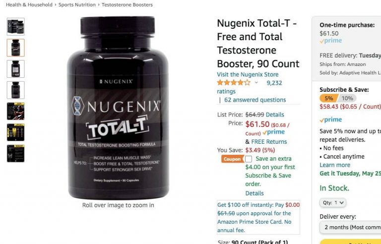 Nugenix Total-T Reviews - Find Out The Truth 3.2 / 5.0